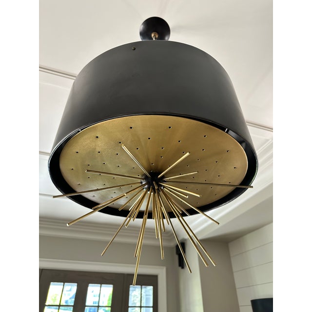 Arteriors Patton 3-Light Drum Pendant in English Bronze | Chairish