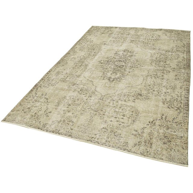 Vintage Turkish Beige Area Rug | Chairish