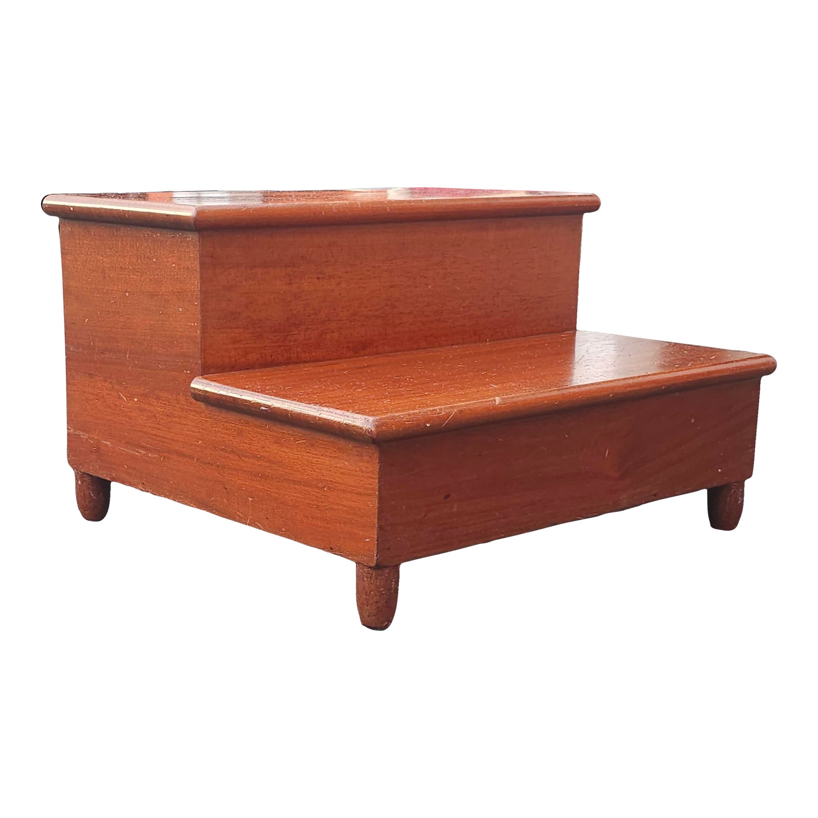 Late 20th Century Councill Furniture Solid Mahogany Bed Steps Library ...