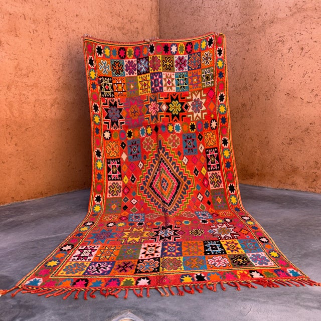 Vintage Moroccan Bohemian Rug | Chairish