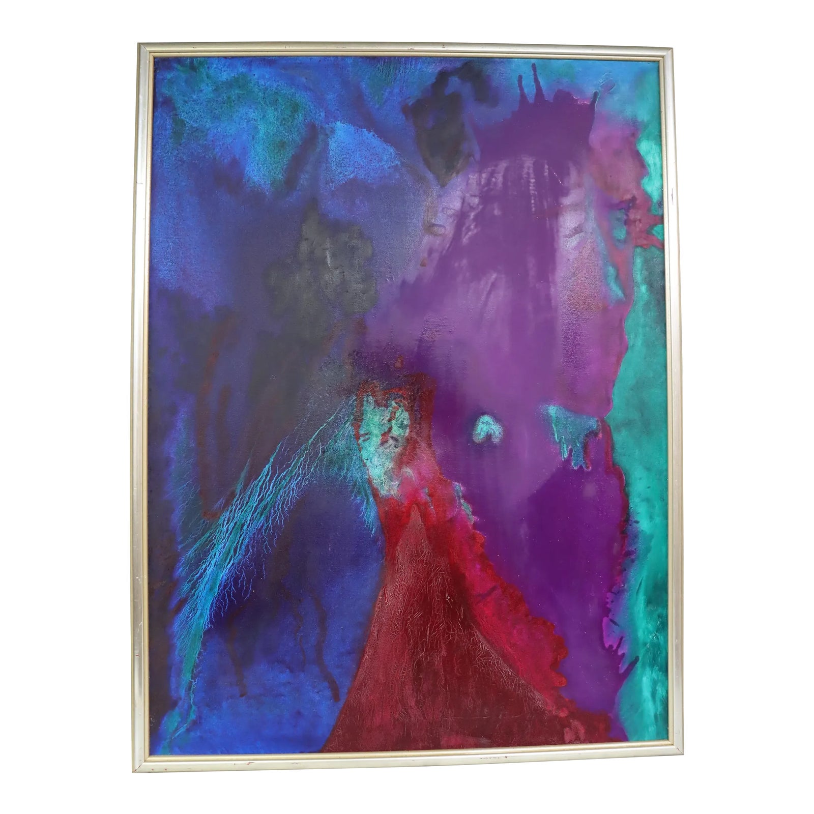 Rhona Schonwald Abstract Oil on Canvas | Chairish