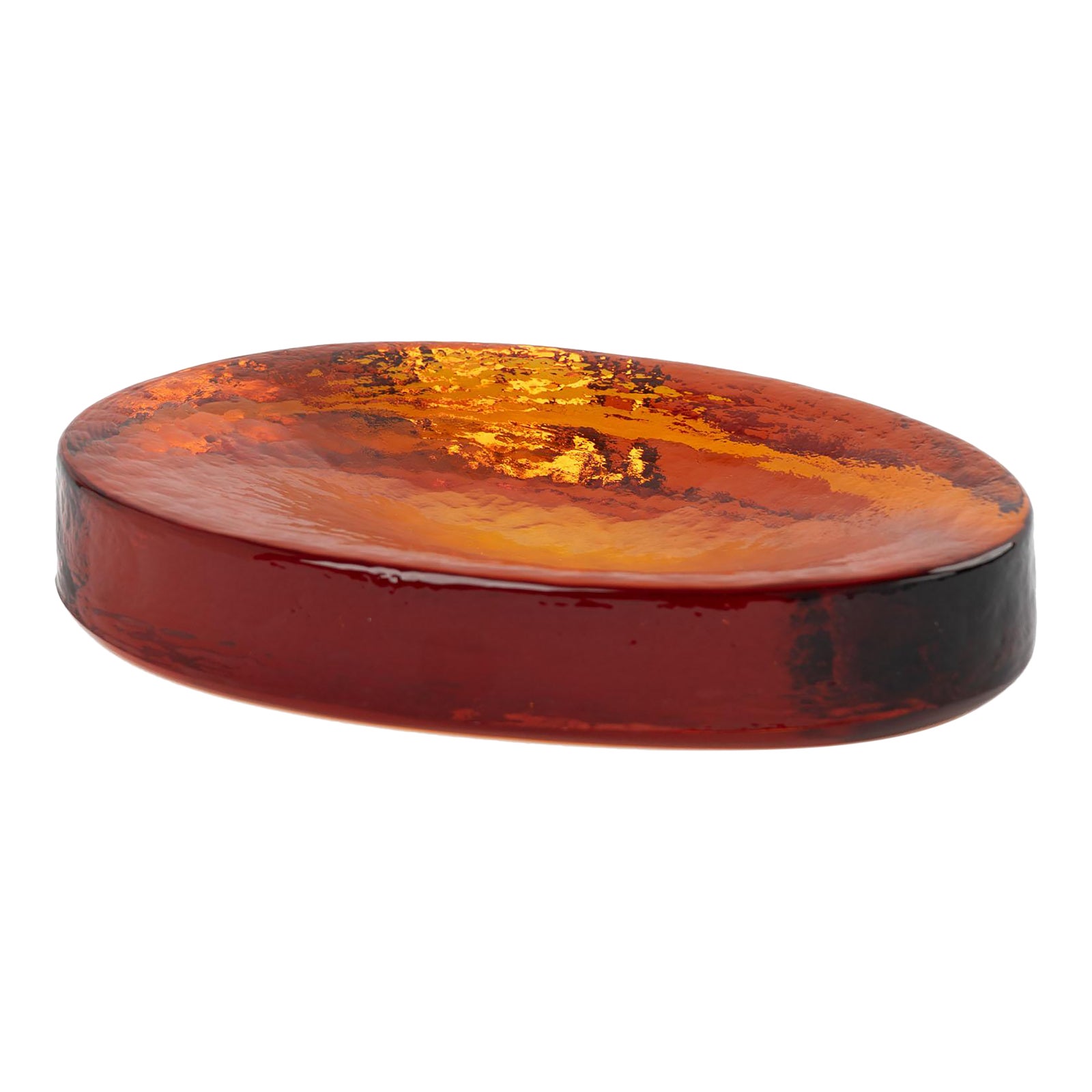 Vintage Amber Murano Glass Freeform Catchall by Vincenzo Nason, 1970s ...