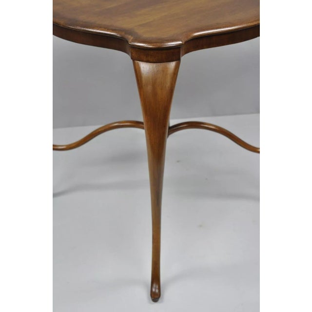 Antique Art Nouveau Victorian Mahogany Turtle Top Cabriole Leg Side ...