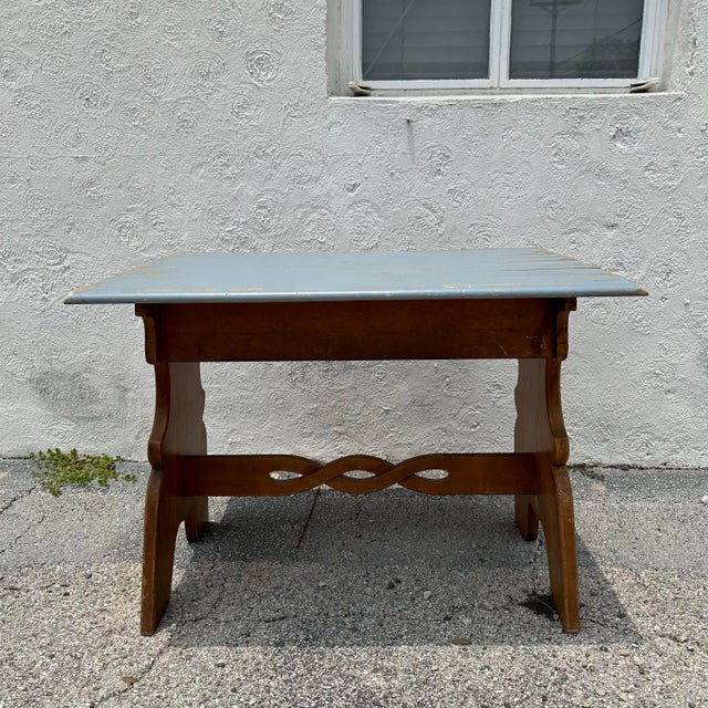 Mid 20th Century Vintage Wooden Library Desk | Chairish