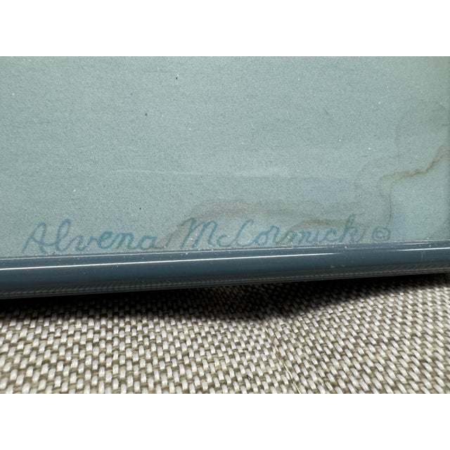 Late 20th Century Alvena McCormick "Fjiordland " Print, Framed | Chairish
