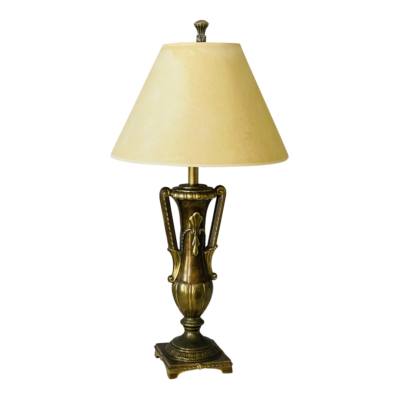 1940s American Bronze Neoclassical Lamp | Chairish