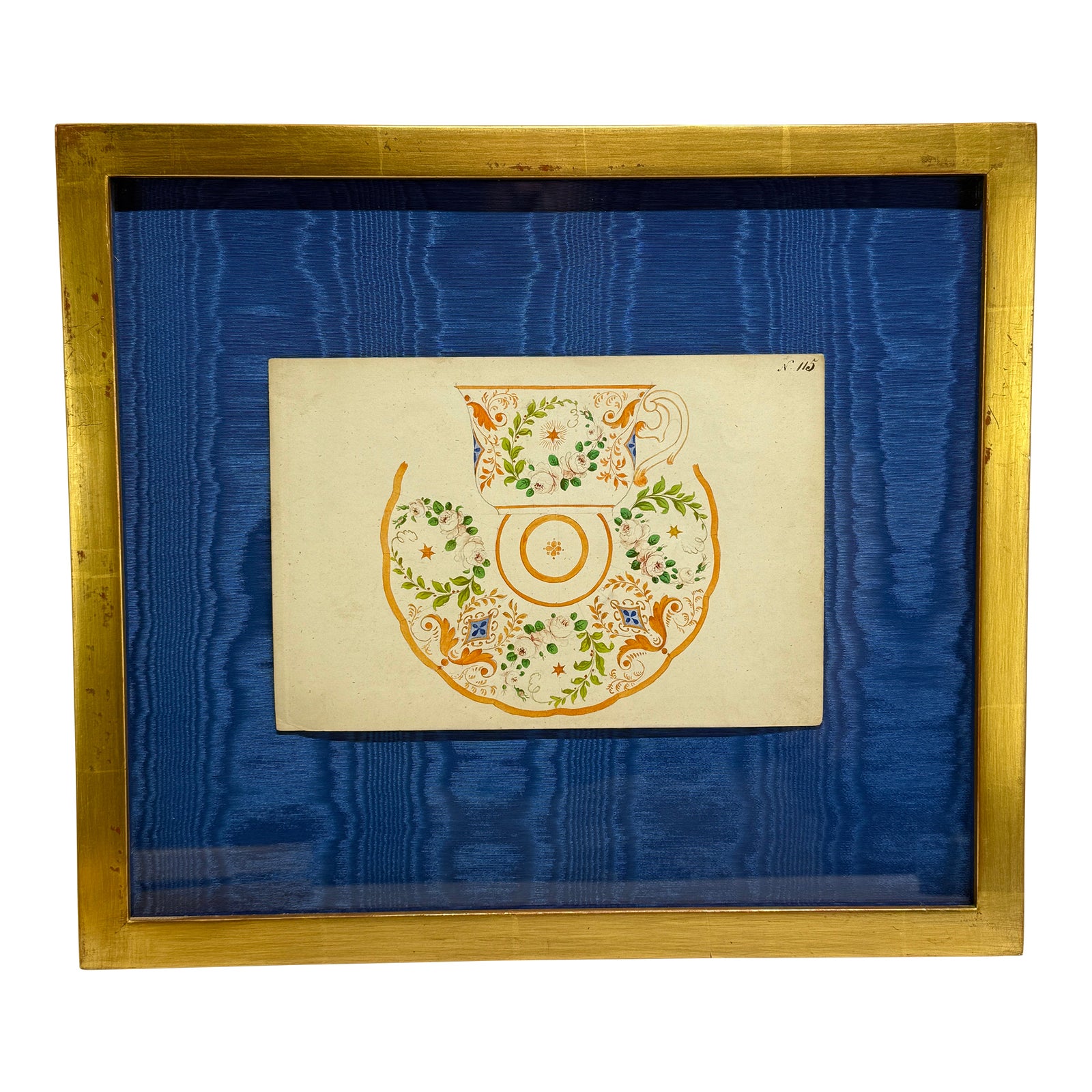 Viennese Porcelain Design Watercolor, Alt-Wiener Porzellan Fabrik, Ca ...