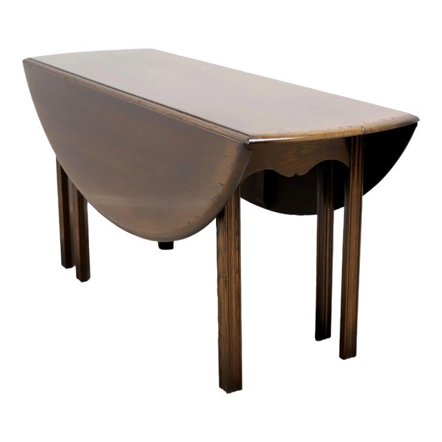 Vintage 20th Century Oak Distressed Gateleg Drop-Leaf Irish Wake Dining ...