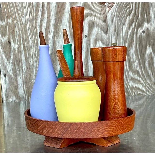 Mid 20th Century Vintage Mid-Century Modern Arni Form Condiment Lazy ...