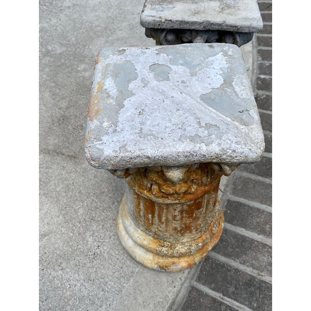 20th Century Italian Corinthian Style Capital Cast Stone Columns - Set ...