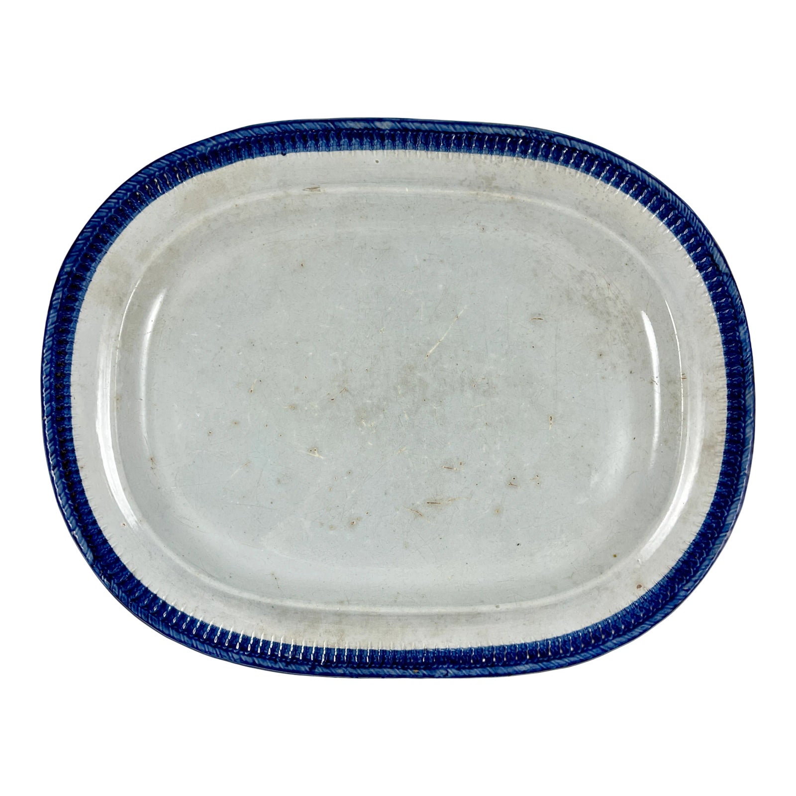 Early Ralph Clews English Leeds Blue Feather or Shell Edge Pearlware ...