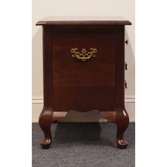 Bassett Furniture Solid Cherry Traditional Queen Anne 26" Two Drawer ...