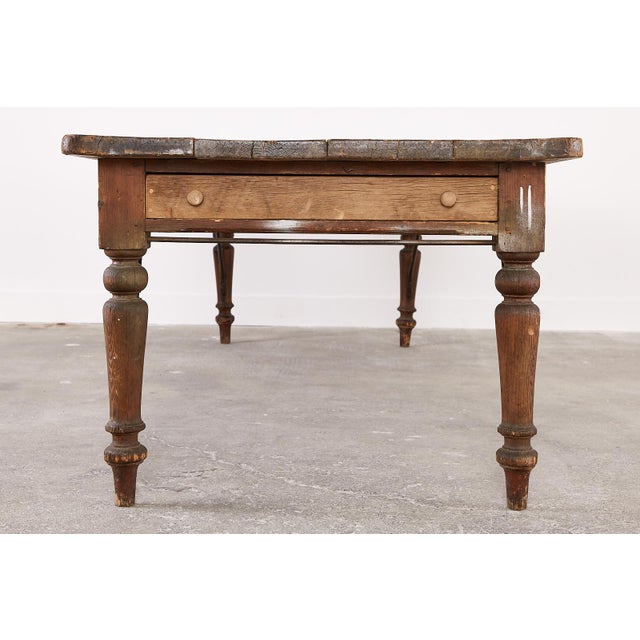 American Country Pine General Store Work Table or Display | Chairish