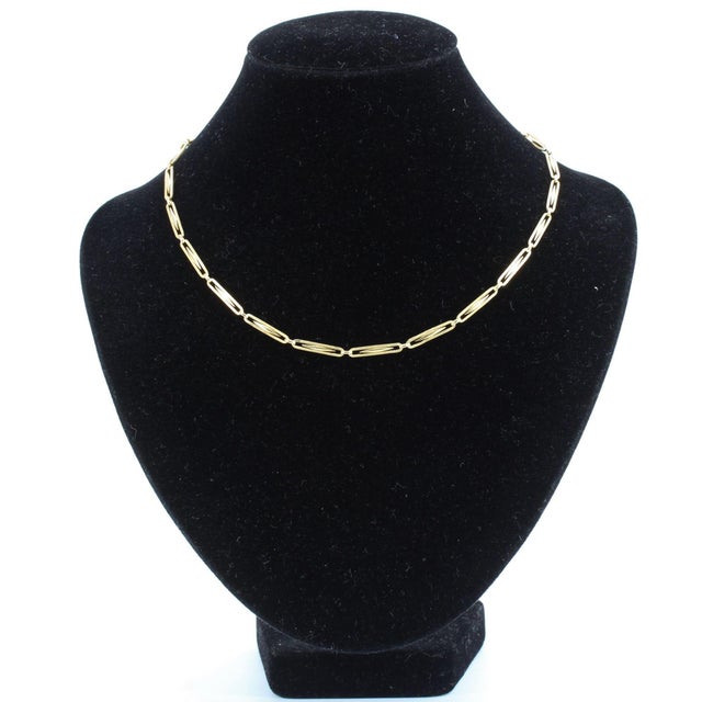 French 19Th Century 18 Karat Yellow Gold Rice Grain Mesh Chain | Chairish