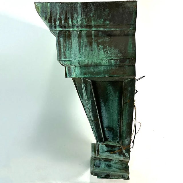 19th Century American Copper Scupper Wall Sconce Light | Chairish