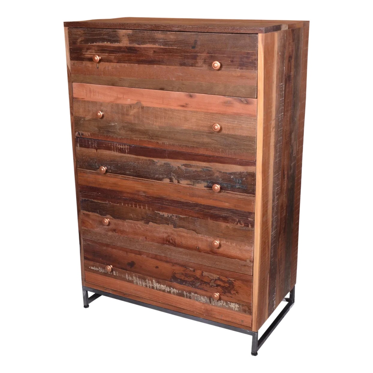Vern Rustic Reclaimed Wooden Chest | Chairish