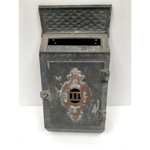 Vintage Cast Iron Mailbox | Chairish