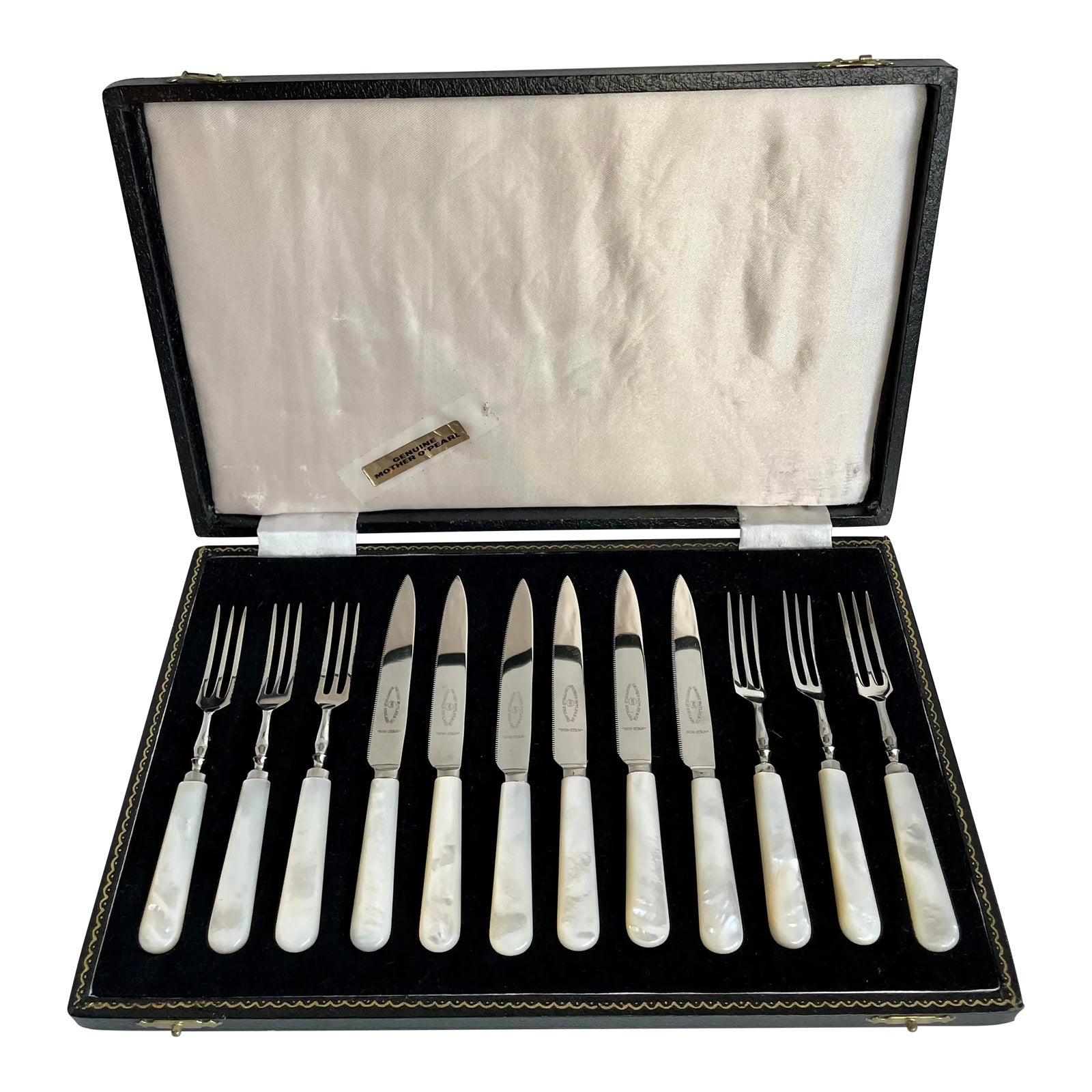 Antique George Butler & Co. Sheffield England Mother of Pearl Knife and ...