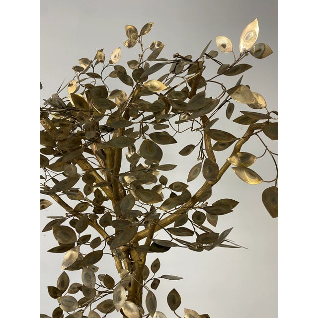 1970s C. Jere Brass Tree Sculpture | Chairish