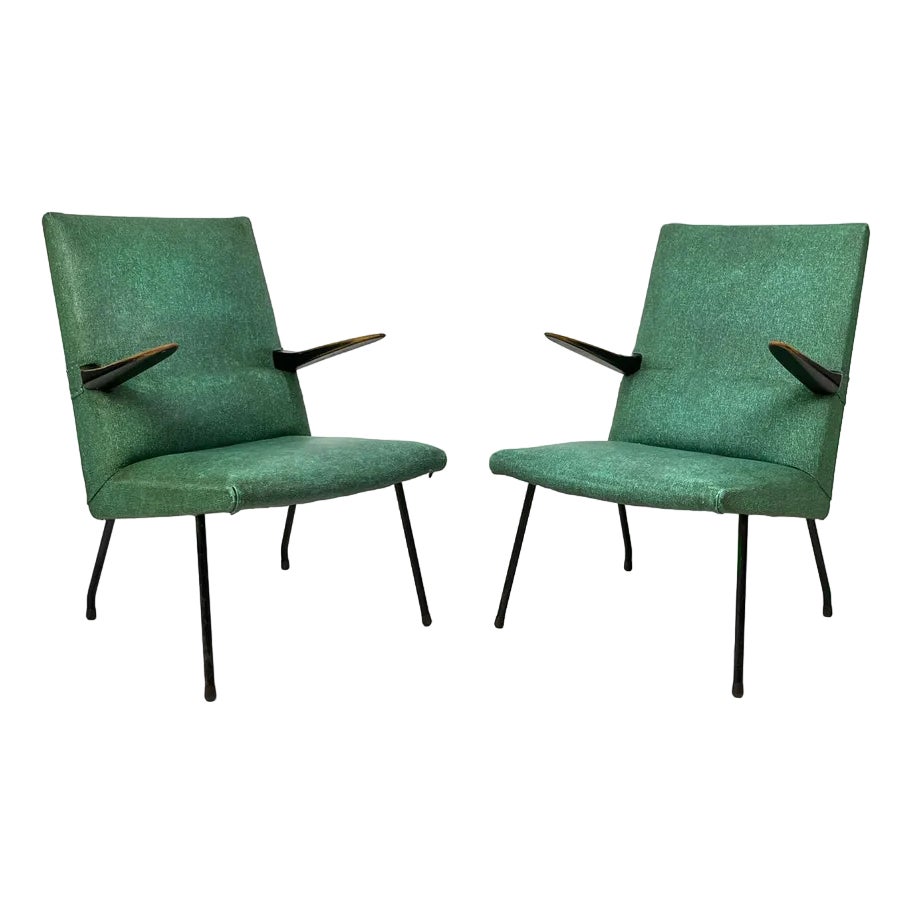 Set of Vintage Belgian Chairs, 1950s | Chairish