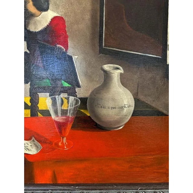 Daily Life Scene in a 17th Century Vermeer Style - Dutch Oil Painting ...