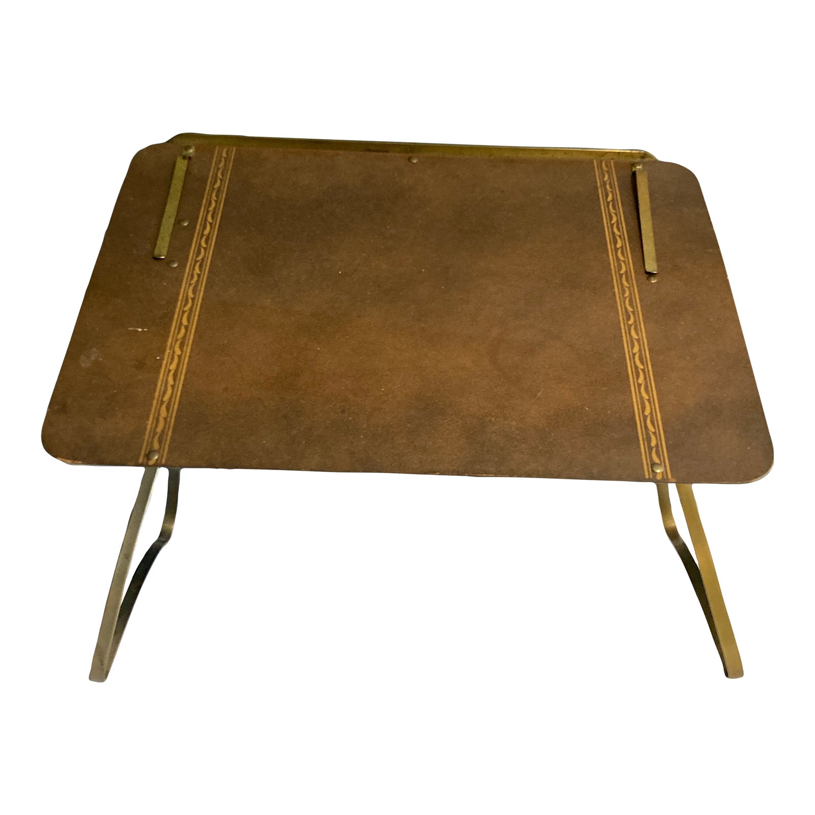 Vintage Adjustable Brass Lap Desk or Reading Stand by Ponten Replogle ...