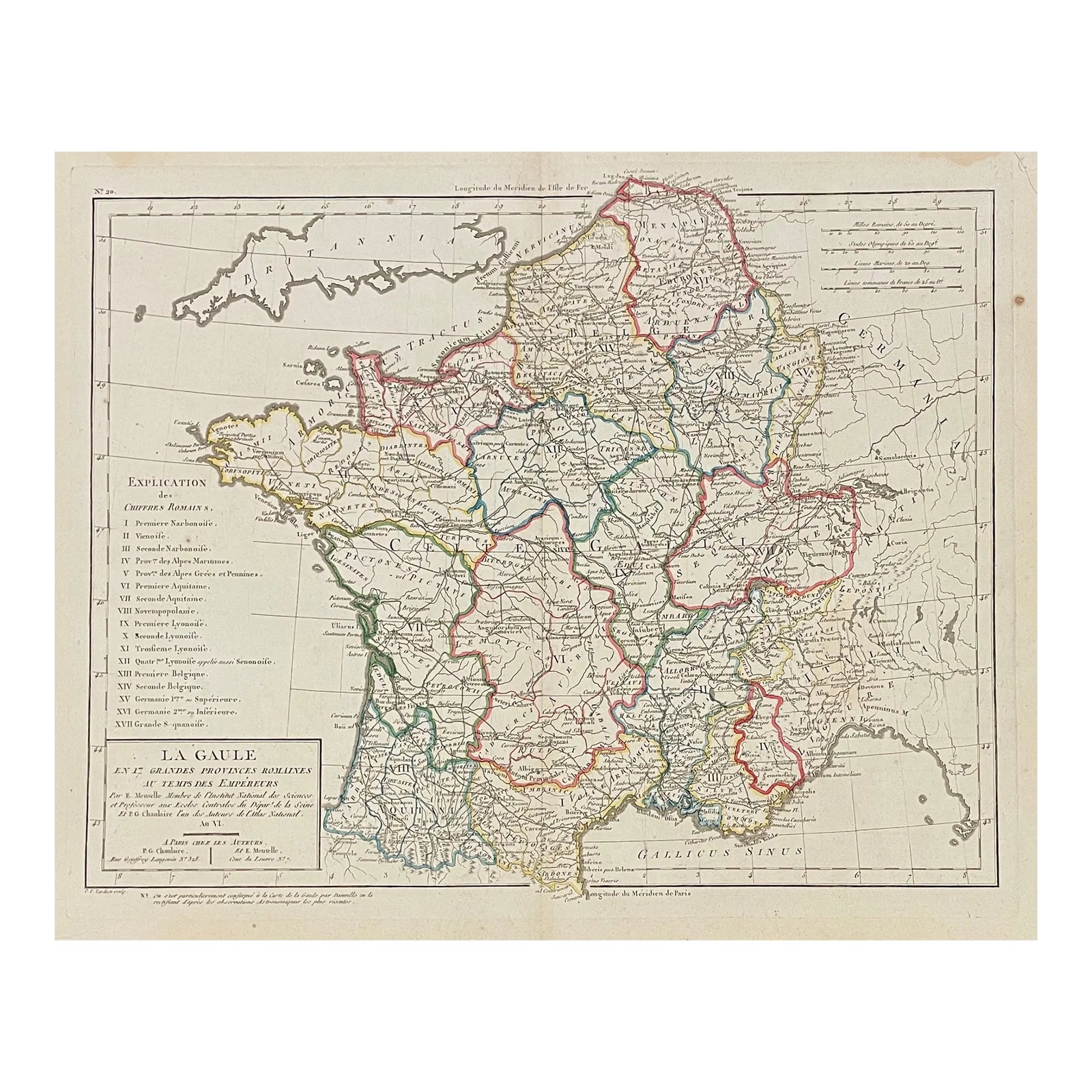 18th Century Map of France | Chairish