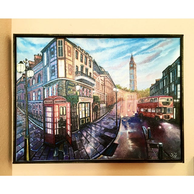 "Magic London Street" Contemporary Realistic Oil Painting of London ...