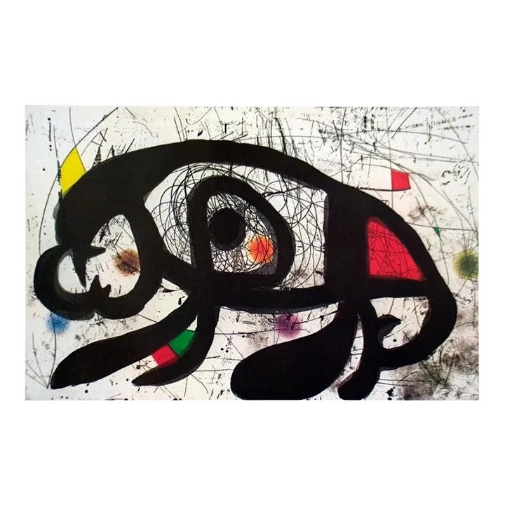 1979 Joan Miro 'Shadows' Surrealism Multicolor USA Offset Lithograph ...