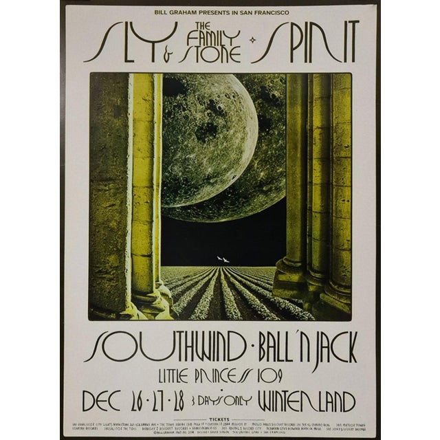 1969 Sly the Family Stone Winterland Poster | Chairish