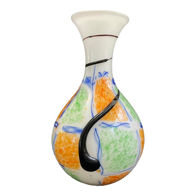 1980s Seguso Glass Spiral Wrapped Cased Vase | Chairish