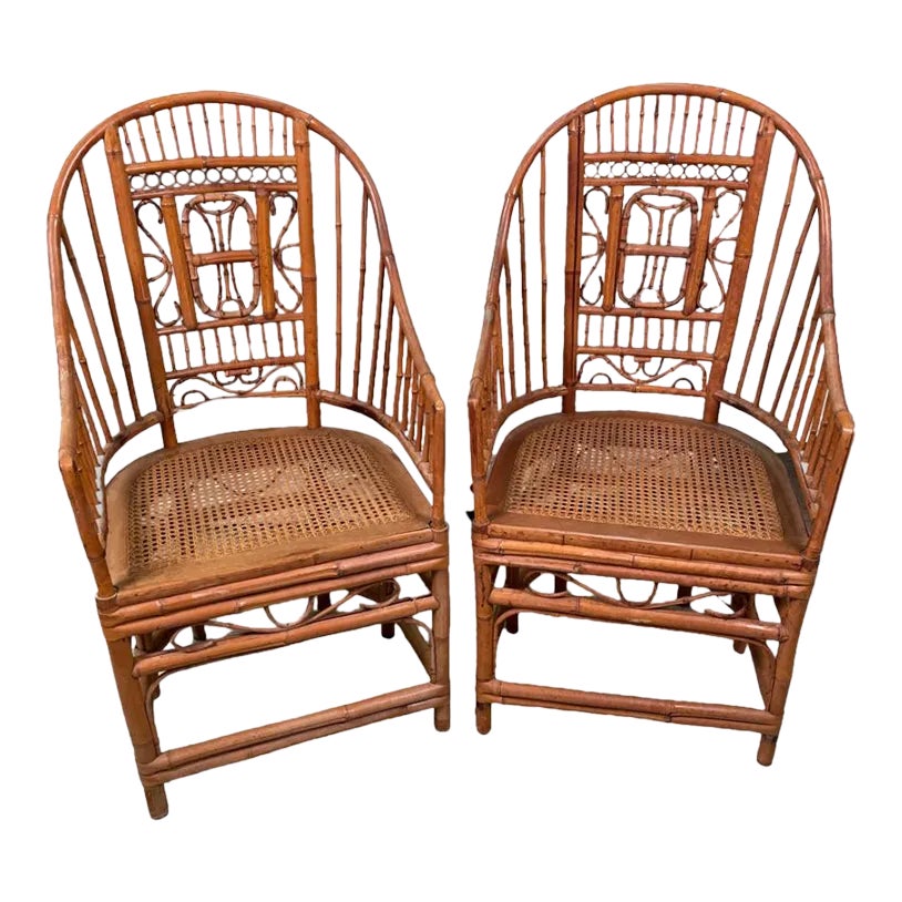 1940s Vintage Bamboo Chairs- a Pair | Chairish