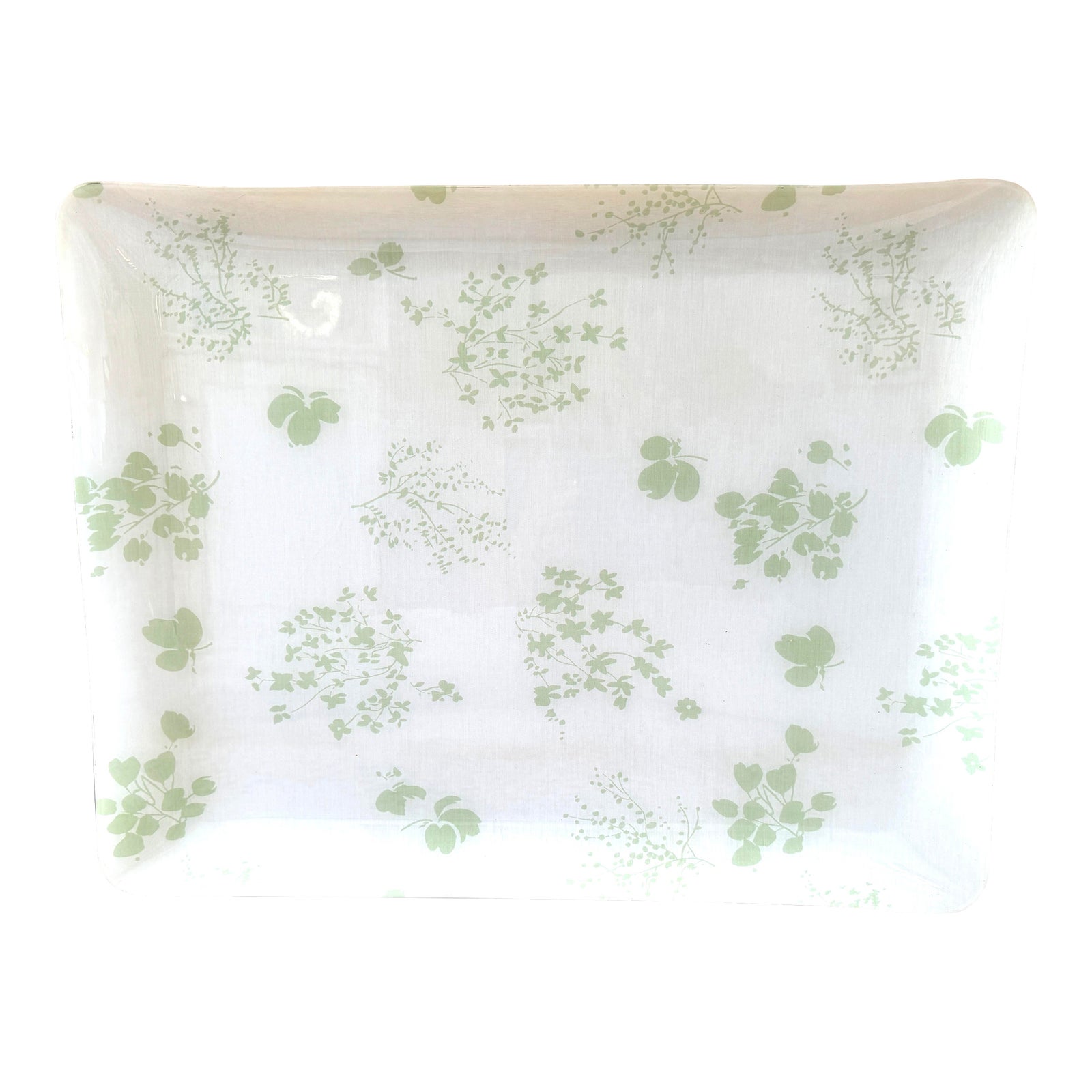 Vintage D Porthault Large Laminated Tray | Chairish