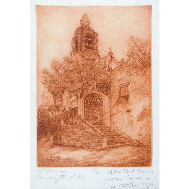 Vintage La Valenciana Church Guanajuato Mexico Etching | Chairish
