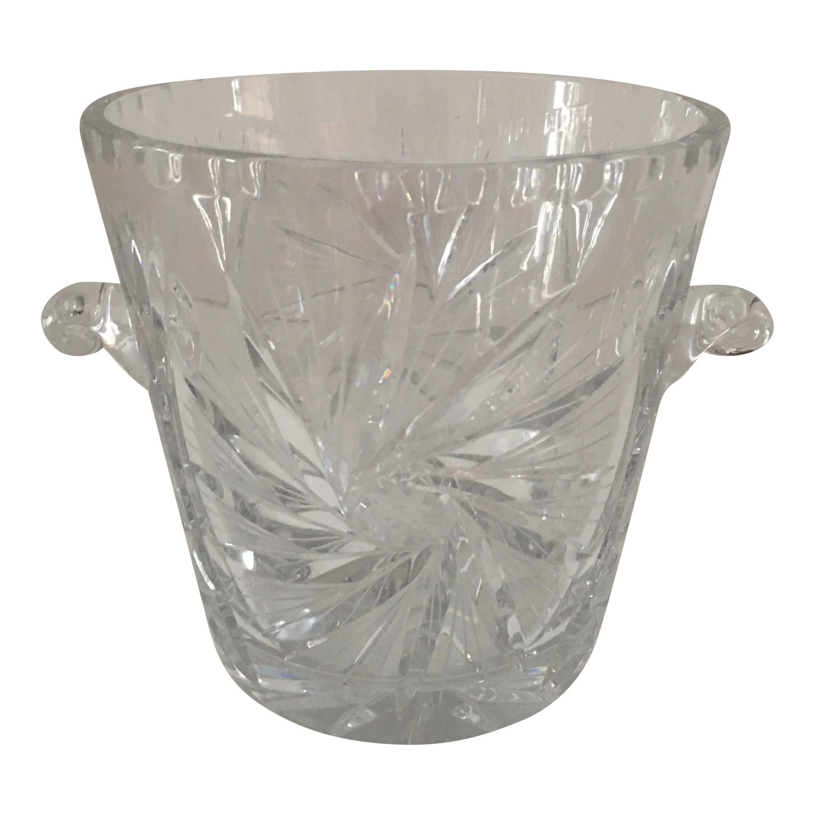 Vintage Cut Crystal Ice Bucket | Chairish