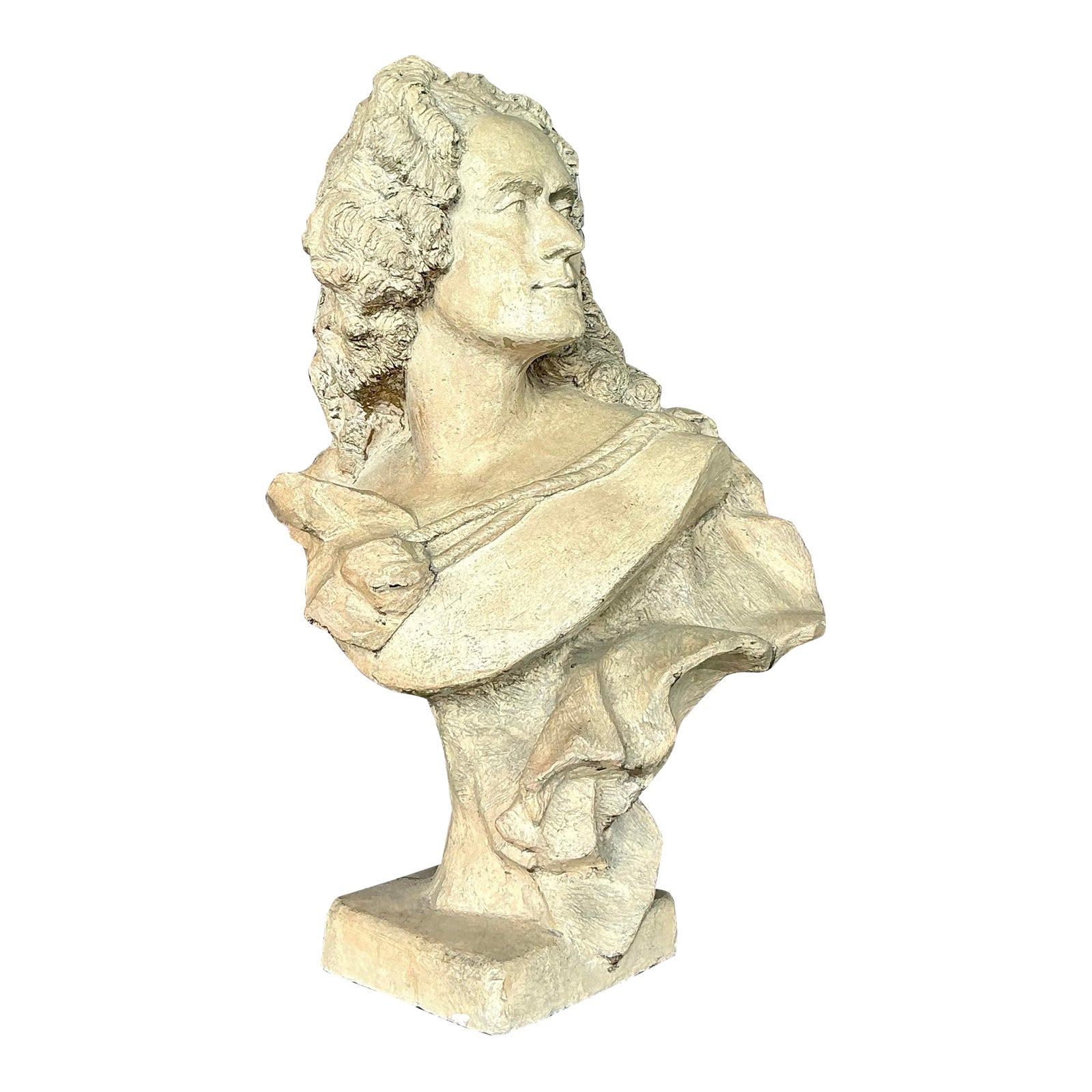 Early 20th Century Vintage Regency Plaster Bust | Chairish