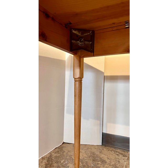 Hand Crafted Shaker Style Pine Drop Leaf Table | Chairish