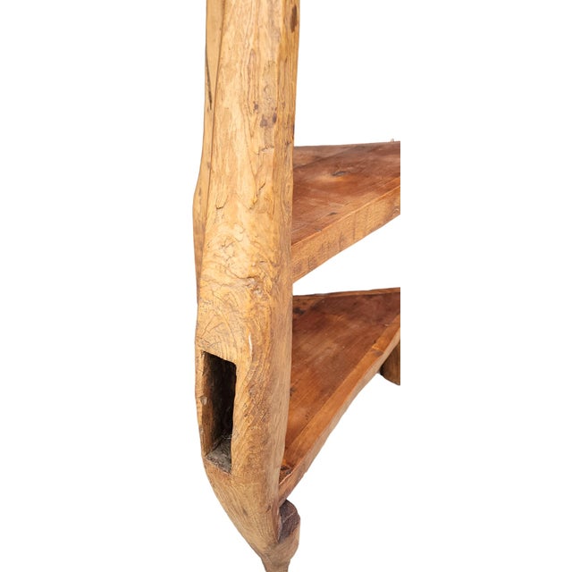 1960s Three Tier French Country Farm Corner Shelf | Chairish