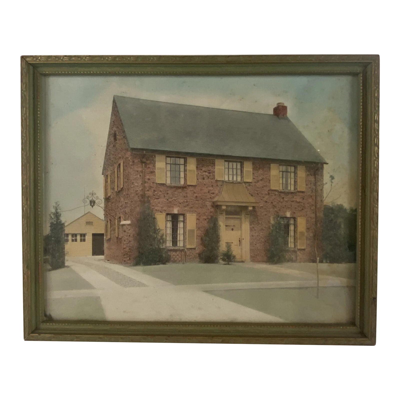 Colorized Brick House Print | Chairish
