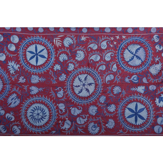 Uzbek Silk Suzani Wall Decor | Chairish