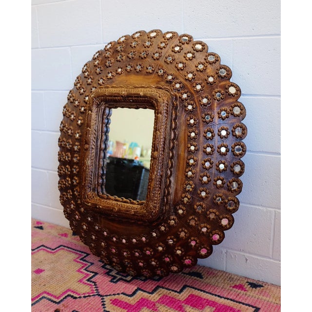 Early 2000s Peacock Mirror | Chairish
