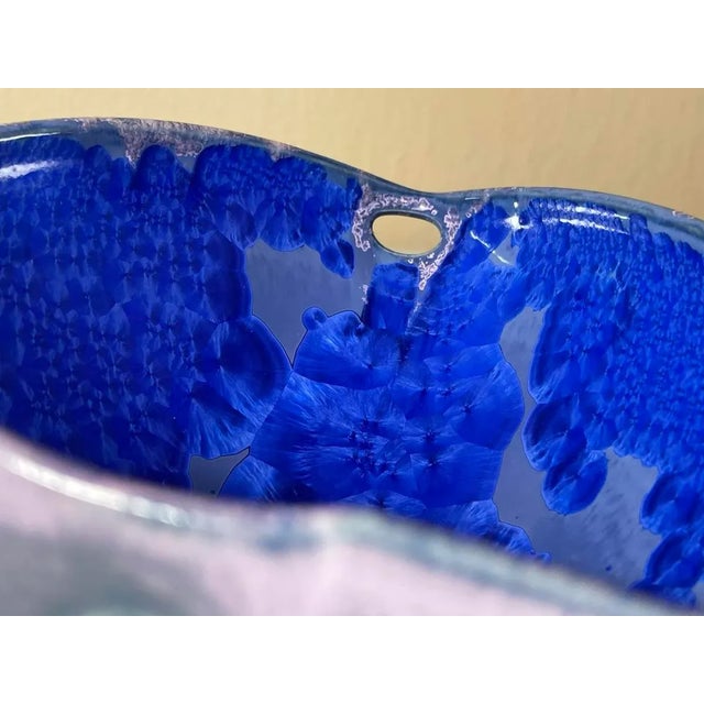 Late 20th Century Hong Rubenstein Crystalline Glaze Art Pottery Noodle ...