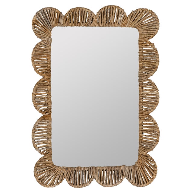 Hali Wall Mirror, Banana Leaf | Chairish