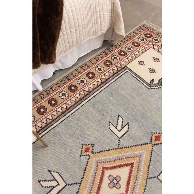 Selendi Hand-Knotted Wool Area Rug - 12x12" in Sample | Chairish