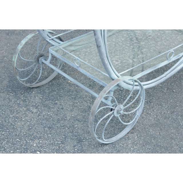 Salterini Vintage Wrought Iron 'Mt. Vernon' Garden Tea Cart | Chairish