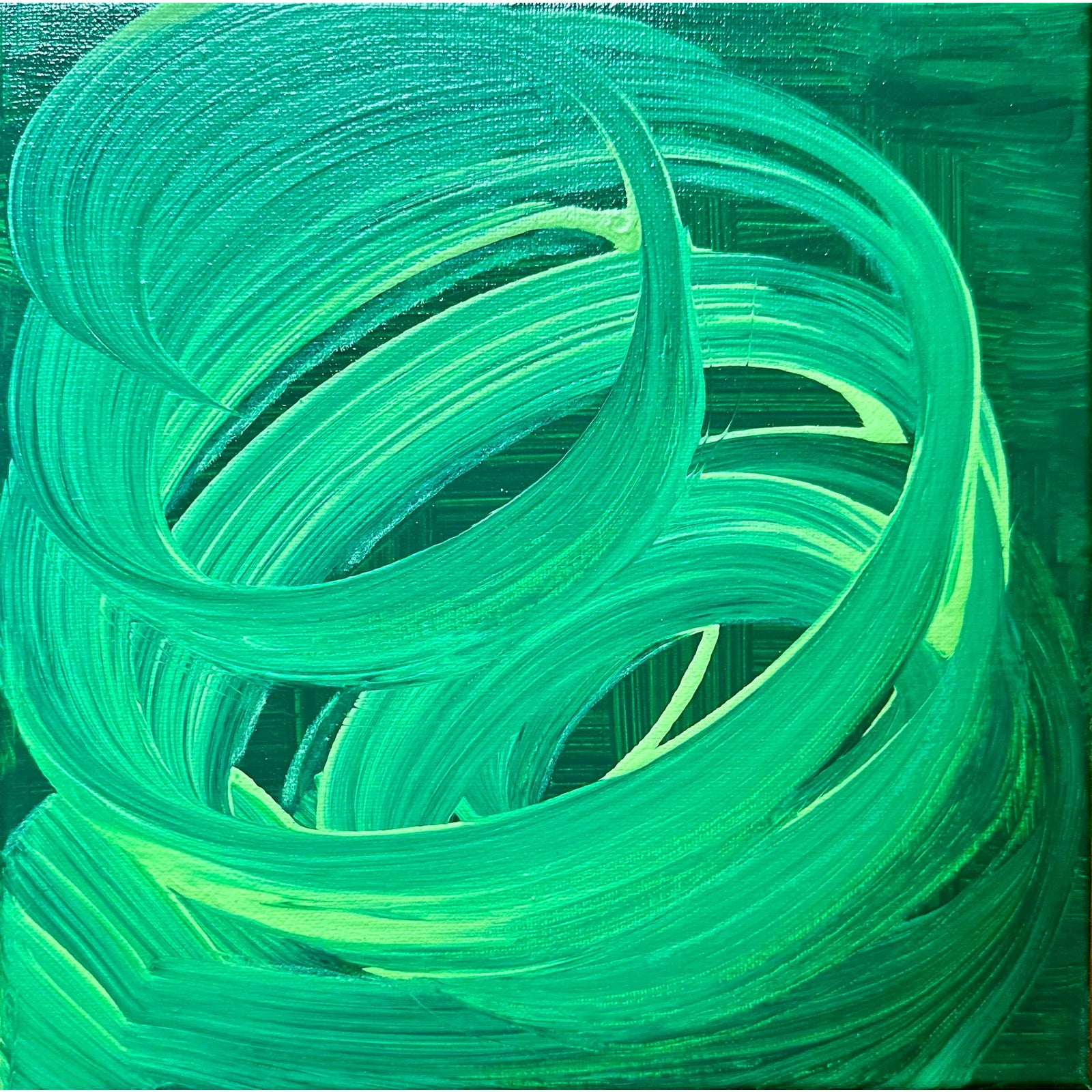 Erin Simon Original Painting on Canvas | Chairish