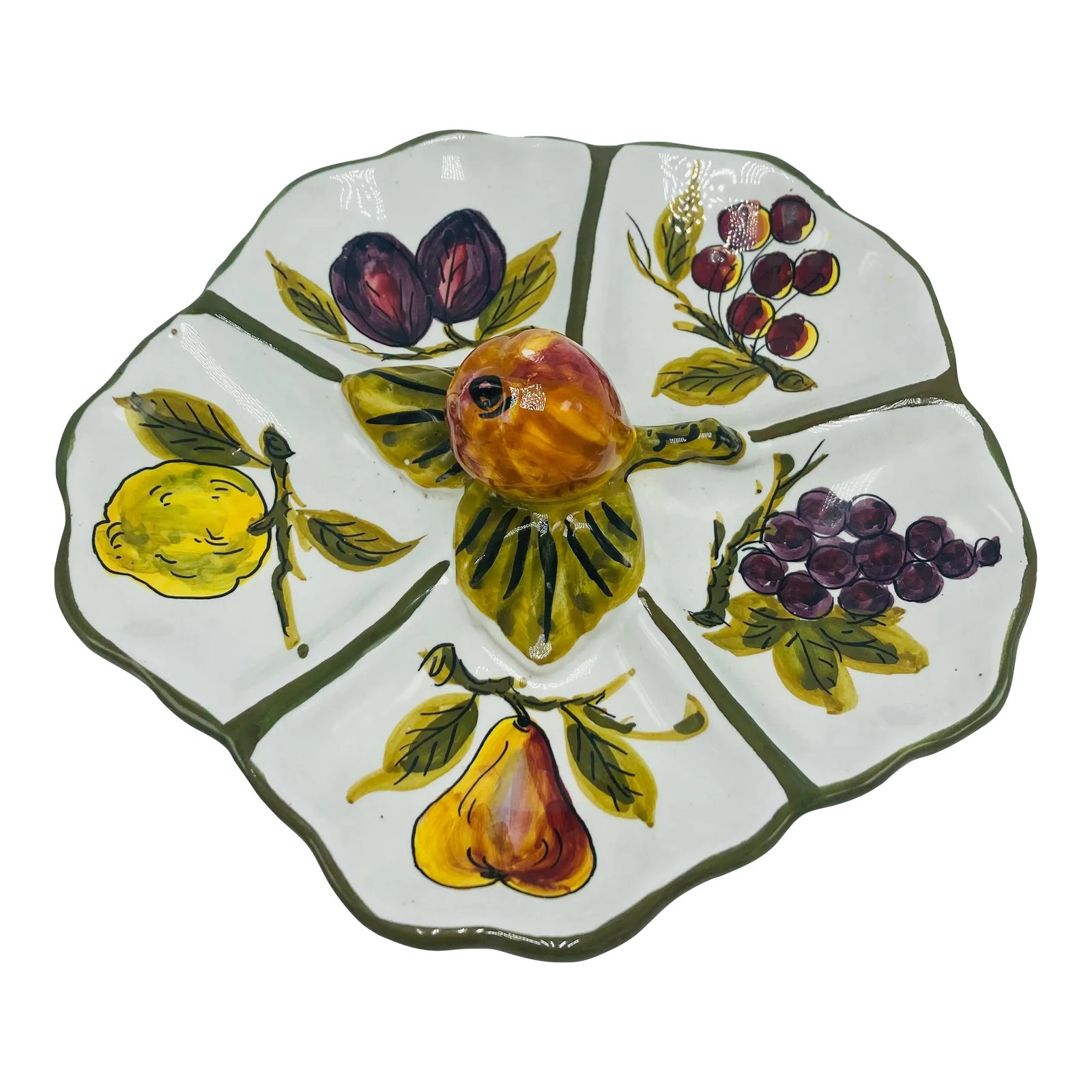 Vintage Italian Ceramic Server | Chairish