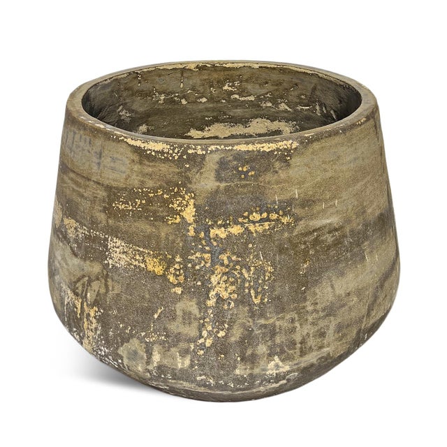 Durga Yellow Earth Ware Pot Planter | Chairish