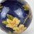 Vintage Enamel Over Ceramic Decorative Orb With Flower Motif | Chairish