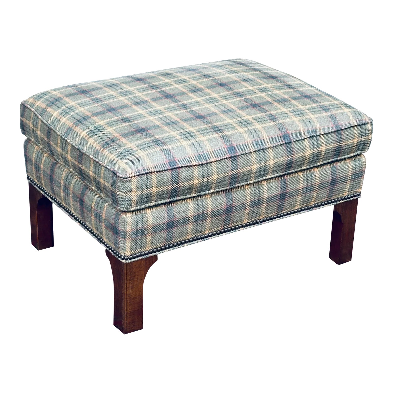Stickley Fine Upholstery Pinehurst Ottoman Model 96-9706-Ot | Chairish